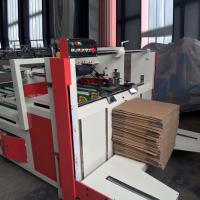 China Mechanical Semi Auto Folder Gluer Machine For Small Carton Box Making Machine for sale