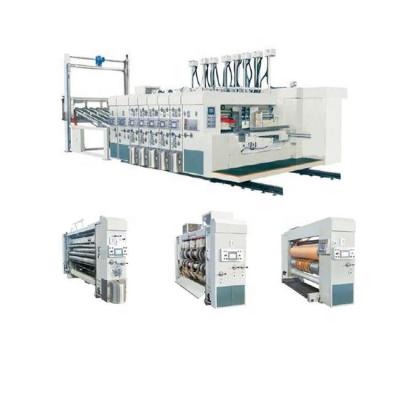 China Pizza Corrugated Carton Box Making Machine Flexo Printing Slotting for sale