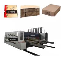 China Pizza Corrugated Carton Box Making Machine Flexo Printing Slotting for sale