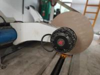 China 800-2200mm Hydraulic Shaftless Mill Roll Stand Rotate 360 Degrees for sale