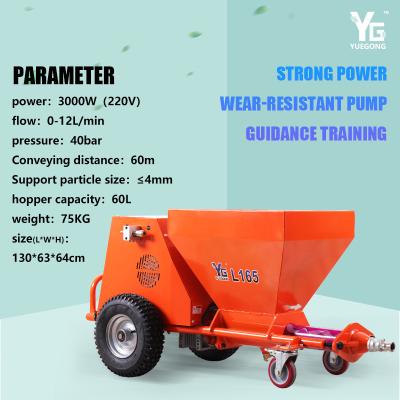 China Electric Large Flow Cement Mortar Spray Machine For Exterior Wall Natural Stone for sale