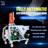 China 380V 50HZ Wall Cement Plaster Machine Fully Automatic Gypsum Spraying Machine for sale