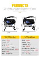 China YG G41 G81 Hand Push Electric Plaster Machine Airless Paint Sprayer With CE for Painting for sale