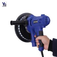 China 350w Black Colour Self Contained Dust Free Sanding Machine Vacuum Wall Putty Grinder Machine for sale