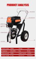 China Portable Airless Paint Spray Machine 3KW 3000 PSI Interior Exterior Paint Sprayer for sale