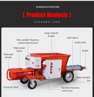 China 380v Concrete Cement Mortar Spray Machine With Mixer Fireproof Roof Wall Ceiling Electric Wet Mortar Spray Machine for sale