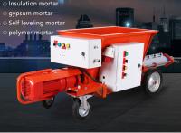 China 380v Concrete Cement Mortar Spray Machine With Mixer Fireproof Roof Wall Ceiling Electric Wet Mortar Spray Machine for sale
