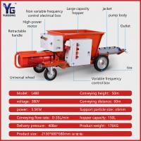 China Construction Industrial Screw Type  Cement Mortar Spray Machine 380V 40 Bar Pressure for sale