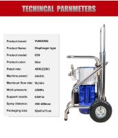 China Fireproofing Insulation High Pressure Airless Paint Spray Machine Electric Wheeled for sale