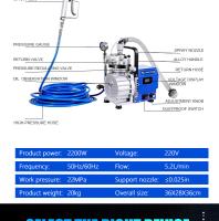 China portable Airless Handheld Electric Paint Sprayer For Home Use High Pressure 22Mpa for sale