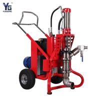 China Hydraulic Gasoline Cement Mortar Spray Machine 14HP Fireproofing Spray Machine for sale