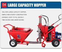 China Hydraulic Gasoline Cement Mortar Spray Machine 14HP Fireproofing Spray Machine for sale