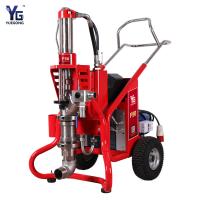 China F50 Thick thin Fireproof Paint Gypsum Mortar Spraying Machine 14HP 50L Wall Roof Floor Prevention Water Paint Coating for sale