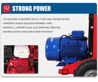 China Hydraulic Gasoline Cement Mortar Spray Machine 14HP Fireproofing Spray Machine for sale
