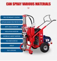 China Hydraulic Gasoline Cement Mortar Spray Machine 14HP Fireproofing Spray Machine for sale