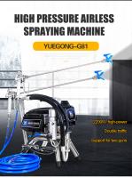 China 2.8L/Min Large Flow Airless Paint Spray Machine 2200W Electric Wall Paint Sprayer for sale