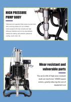 China Gas Electric Diesel Polyurethane Sprayer Machine Hydraulic Epoxy Coating Spray Machine for sale