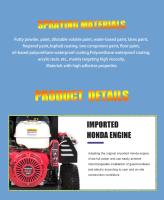 China Gas Electric Diesel Polyurethane Sprayer Machine Hydraulic Epoxy Coating Spray Machine for sale