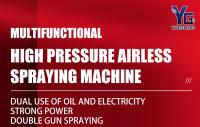 China Electric / Gas Airless Wall Paint Putty Machine 8L/Min Flow High Pressure System for sale