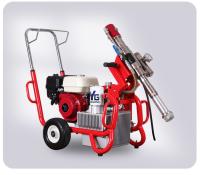 China Electric / Gas Hydraulic Airless Spray Machine 6.5HP 3KW Airless Putty Sprayer for sale