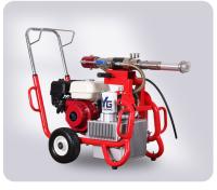 China Electric / Gas Hydraulic Airless Spray Machine 6.5HP 3KW Airless Putty Sprayer for sale