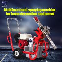 China Electric / Gas Hydraulic Airless Spray Machine 6.5HP 3KW Airless Putty Sprayer for sale