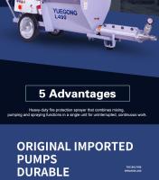 China Multifunctional Sand Cement Mortar Spray Machine Electric Diesel Stucco Pump for sale