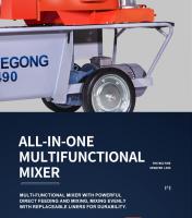 China Multifunctional Sand Cement Mortar Spray Machine Electric Diesel Stucco Pump for sale