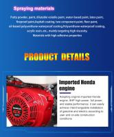 China Electric Gas Diesel Waterproof Coating Spray Machine Epoxy Polyurethane Sprayer for sale