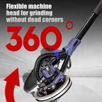 China Brushless Motor Putty Sander Machine Telescopic Rod Type Ceiling Polisher Sander Machine for sale