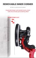 China Hand Vacuum Putty Sander Machine Brush Motor Concrete Floor Wall And Ceiling Sander for sale
