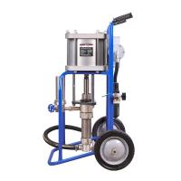 China 25L/Min Pneumatic High Pressure Airless Priming Paint Spray Machine GP2546-2 For Magnetic Paint Spraying for sale