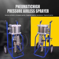 China High Pressure Pneumatic Airless Paint Sprayer 20 Liters/Min 120mm Stoke Fireproofing Coating Spray Machine for sale
