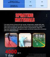 China High Pressure Pneumatic Airless Paint Sprayer 20 Liters/Min 120mm Stoke Fireproofing Coating Spray Machine for sale