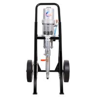 China pu tube pistol pneumatic drive anti corrosion marine epoxy paint sprayer machine zinc alloy primer boat painting coating machine for sale