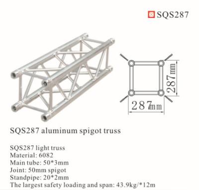 China Fireproof 12m Span Aluminum Spigot Truss For Build Activity Venues for sale