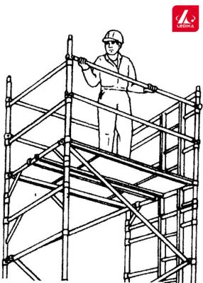 China Scaffolding Steel Iron Layher Truss Hanging Line Light Silver Color for sale
