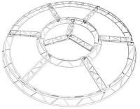 China Aluminum Circle Or Star Stage Lighting Truss For Event for sale