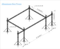 China Square Bolt Aluminum Box Truss Speaker Hangers 520x760 mm Simple Installation for sale