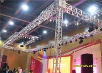 China Lightweight Quadrate Aluminum Box Truss Indoor Green 16m Span 2m / 3m / 4m Length for sale