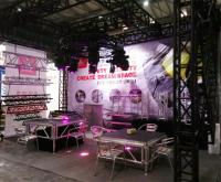 China Motorized Rotating Aluminum Spigot Truss Lighting Stands Black 1.5m 2m for sale