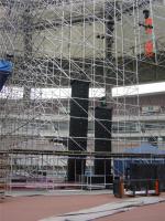 China Aluminum Durable Layer Speaker Truss Outdoor Show with Smooth Weld 48.3mm steel tube for sale