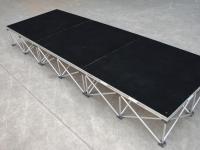 China Wedding Portable Folding Stage Smart Collapsible Staging 18mm Black for sale