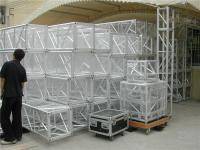 China Metal Trussing 450mm Stage Truss Display Auto Show 18 Meters Maximum Span for sale