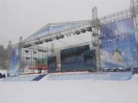 China 6082 T6 Aluminum Stage Lighting Truss Systems Square Spigot 0.5m - 4m for sale