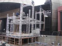 China Indoor Outdoor Events Light Truss 387mm Silver Square Spigot Truss for sale