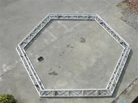 China Hexagonal Octagonal Square Circular Truss Aluminum 300X300 mm For Concert for sale