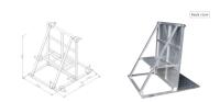 China Event Portable Crowd Control Barriers 6082-T6 Aluminum Alloy Detachable Safety Barricades for sale