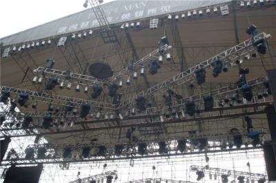 China Staging Square Trussed Roof Aluminum Adjustable Stage 1100Kg Max Loading for sale