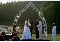China Pink / White Circular Wedding Truss Spigot Heart Shaped 4 - 6 parts for sale